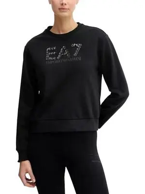 Emporio Armani Sequin-embellished Sweatshirt - Black