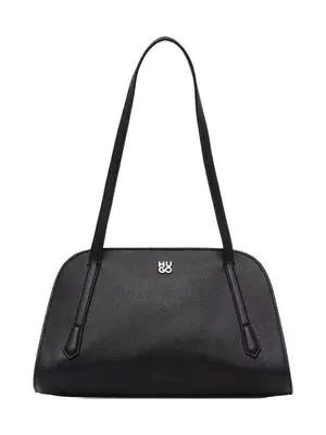 Hugo Logo-plaque Shoulder Bag - Black