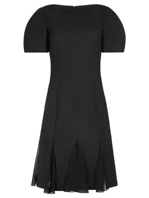 Nina Ricci Peplum Mini Dress - Black
