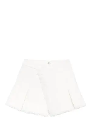 Sacai Tweed Skort - White