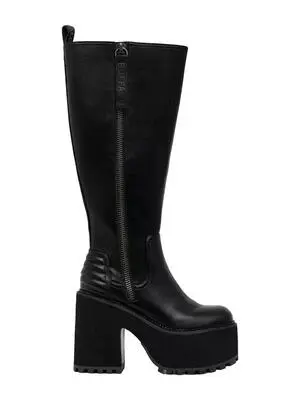 BUFFALO 117 Killah Hi Platform Zip Boots - Black