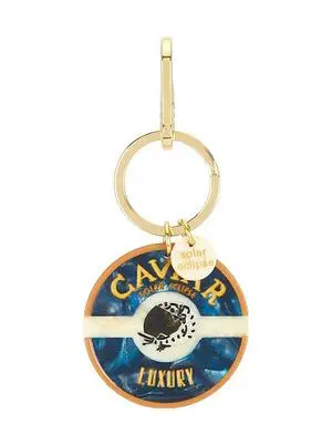 SOLAR ECLIPSE Hand-painted Caviar Bag Charm + Keychain - N,a
