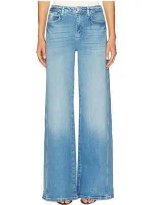L'Agence Beau High Rise T Seam Wide Leg - Kona