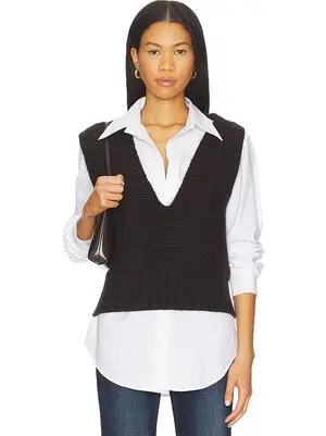 LISA YANG Sallie Vest - Dark Oak