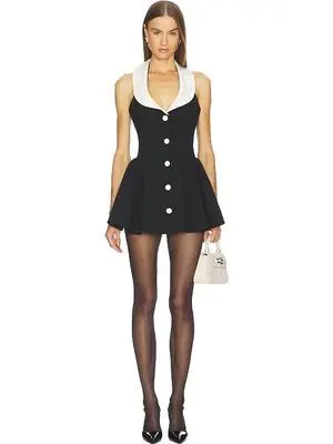 LOBA Nina Mini Dress - Black & Ivory