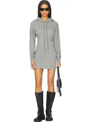 Fleur Du Mal Hoodie Corset Dress - Medium Heather Grey