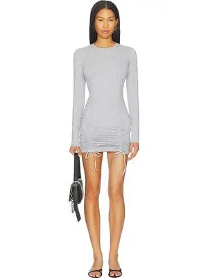 Fleur Du Mal Riley Long Sleeve Dress - Medium Heather Grey