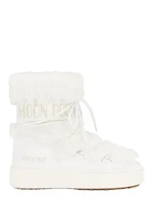 Moon Boot Ltrack Faux Fur Wp Boot - White