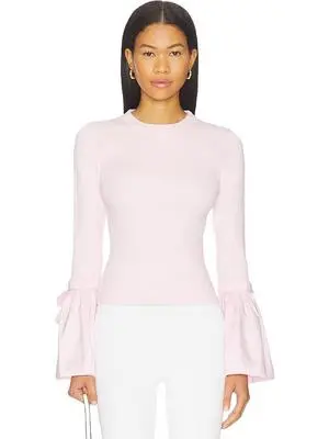 Simkhai Agata Long Sleeve Top - Blush