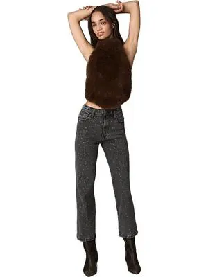 Joe's Jeans The Blake Crop High-rise Straight-leg Jeans - Carbon