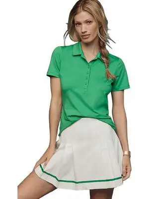 English Factory Short-sleeve Sporty Polo Top - Green