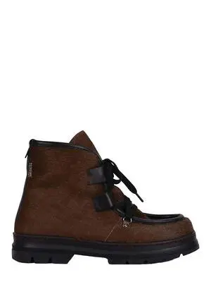 Penelope Chilvers Shearling-lined Boots - Dark Brown