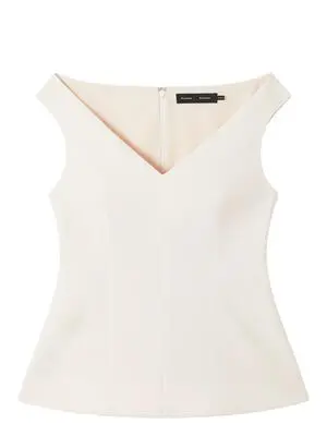 Proenza Schouler Mariam Scuba Top - Off White