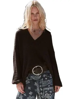 Free People Ren Sweater Pullover - Black