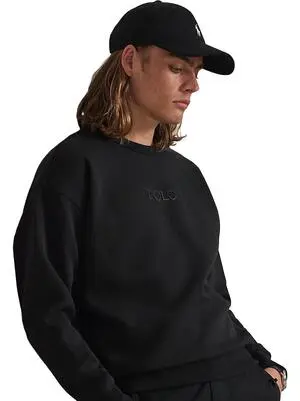Ralph Lauren Relaxed Fit Logo Double-knit Sweatshirt - Polo Black