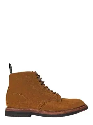 Ralph Lauren Aspra Suede Lace-up Boots - Chestnut