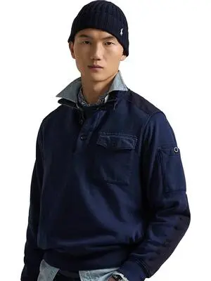 Ralph Lauren Loopback Fleece Utility Sweatshirt - Cruise Navy