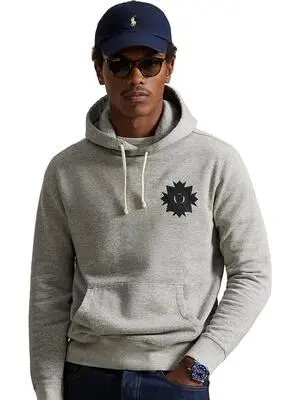 Ralph Lauren Embroidered Fleece Hoodie - Loft Heather