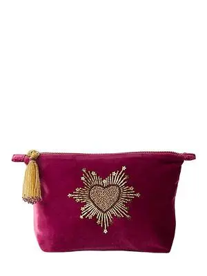 OLIVIA DAR Sparkle Heart Pouch - Love Potion