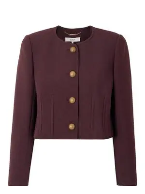 CHLOÉ Wool-crepe Jacket