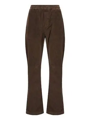 7 For All Mankind Drawstring-waist Straight-leg Corduroy Trousers - Corduroy Dark Olive
