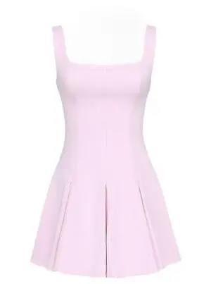 House Of Cb Stretch-crepe Mini Dress - Ballerina Pink