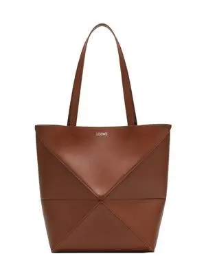 Loewe Medium Puzzle Fold Tote - Brown