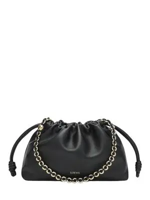 Loewe Medium Flamenco Purse Bag - Black