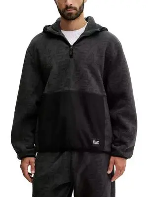EA7 Half-zip Logo Hoodie - Grey