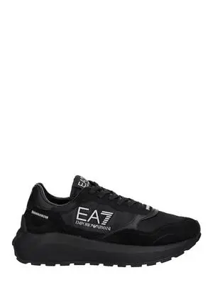 EA7 Logo Detail Sneakers - Black