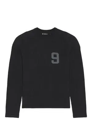 MISBHV 9 Padded Waffle Long Sleeve Tee - Black