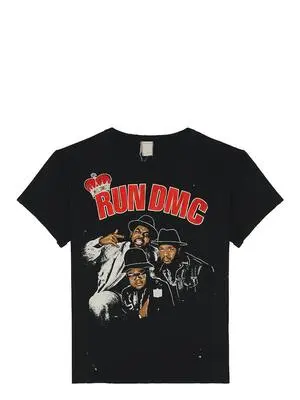 MadeWorn Run Dmc T-shirt In Black - Coal