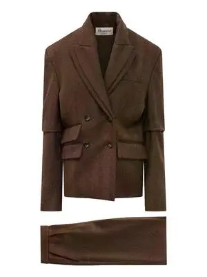 BATAKOVIC BELGRADE Valerie Double-breasted Suit - Brown