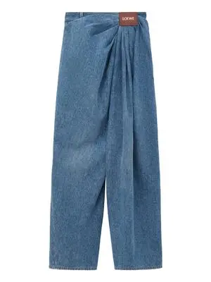 Loewe Draped Jeans - Blue
