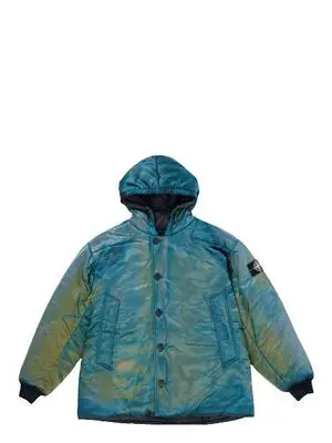 Stone Island X Porter Hand Corrosion Nylon Twill Parka - Blue