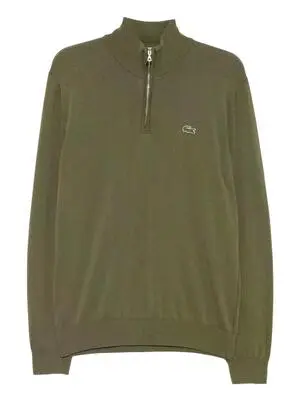Lacoste Cotton High-neck Jumper - Green