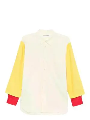 Comme Des Garçons Colour-block Pocket Shirt - Yellow