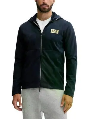 Emporio Armani Zip-up Hoodie - Blue
