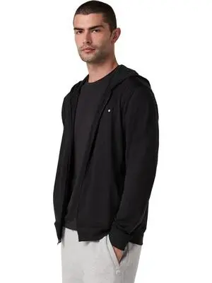Vuori Ponto Full Zip Hoodie - Black Heather