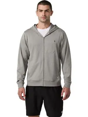 Vuori Ponto Full Zip Hoodie - Driftwood Heather