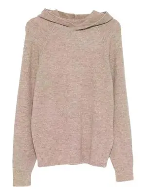 MC2 SAINT BARTH Piccadilly Long-sleeve Hooded Sweater - Neutrals