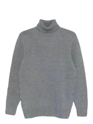 DRUMOHR Roll-neck Wool Sweater - Grey