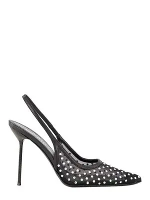 Paris Texas Lidia Slingback Pumps - Black