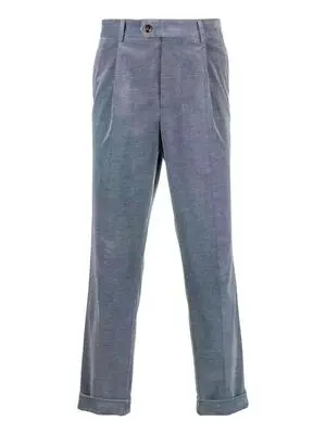 Brunello Cucinelli Corduroy Straight-leg Trousers - Blue