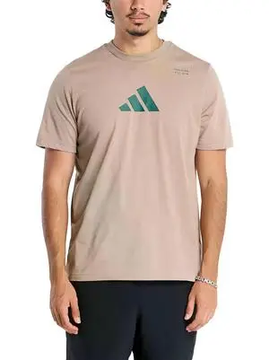 Adidas Graphic-print T-shirt - Brown
