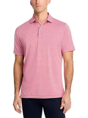Peter Millar Dunnes Performance Polo Shirt Chili Red