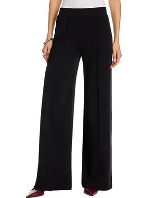 Derek Lam 10 Crosby Tempest Wide Leg Knit Trouser - Black