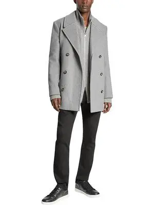 MICHAEL KORS Pea Coat With Zip Pocket