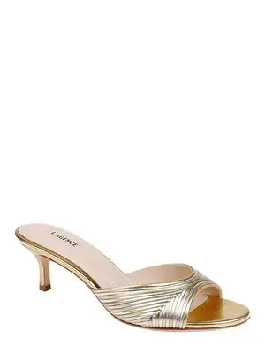 L'Agence Chamonix Sandals - Gold/silver