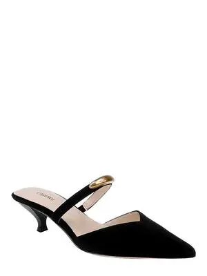 L'Agence Catania Pointed Pumps Black Suede